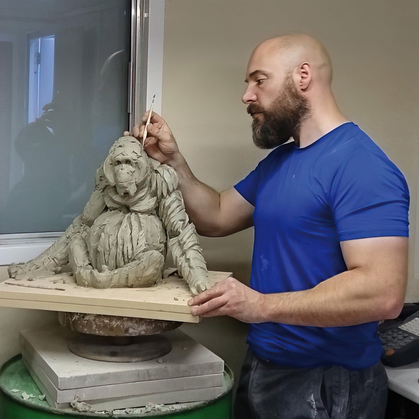 Highland Cow Bust from Edge Sculpture by Matt Buckley – Artworx Gallery