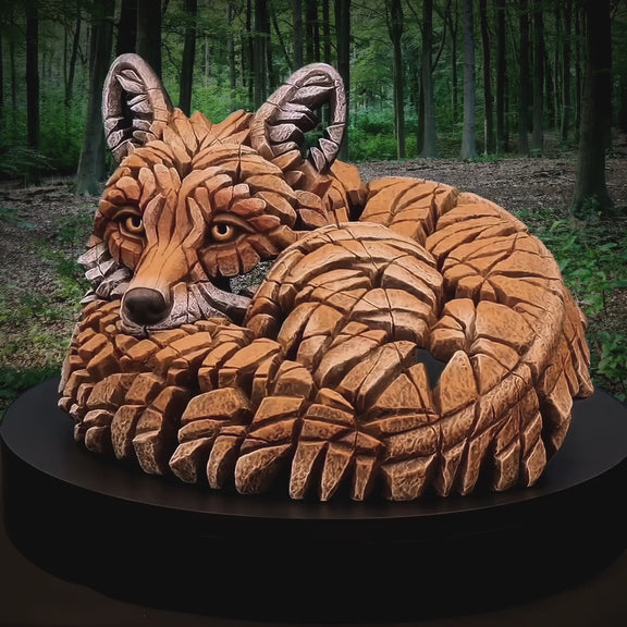 Curled Up Fox from Edge Sculpture by Matt Buckley – Artworx Gallery
