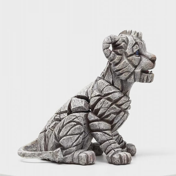 Lion Cub White from Edge Sculpture by Matt Buckley – Artworx Gallery