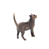 Cat Standing Solid Bronze Miniature Sculpture from Butler and Peach ...