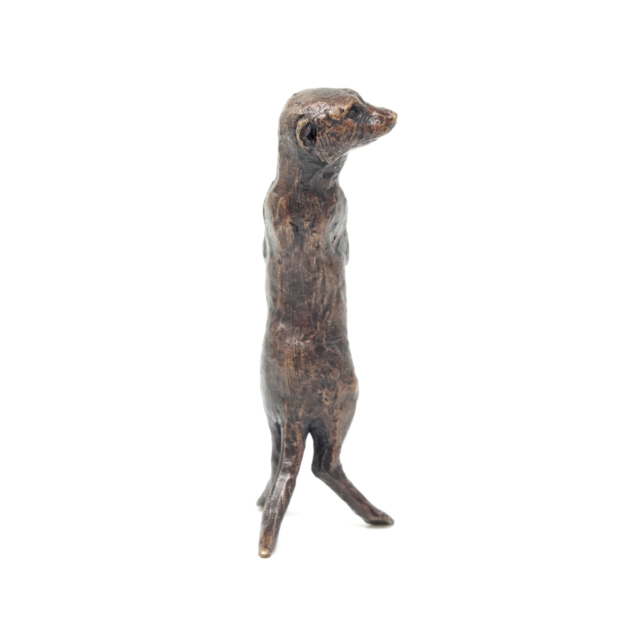 Meerkat Standing Bronze Miniature Sculpture from Butler and Peach ...