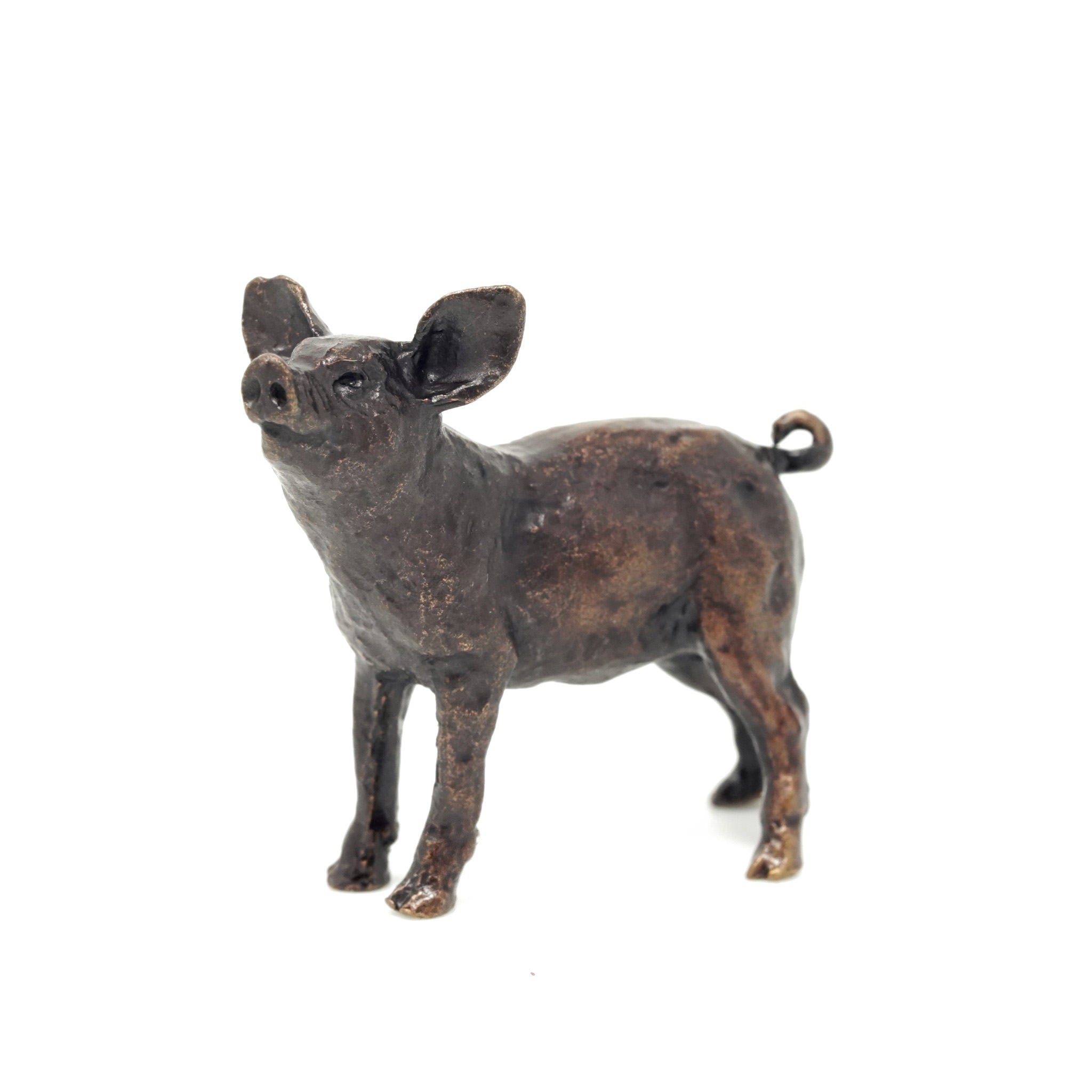 Pig Solid Bronze Miniature Sculpture from Butler and Peach – Artworx ...