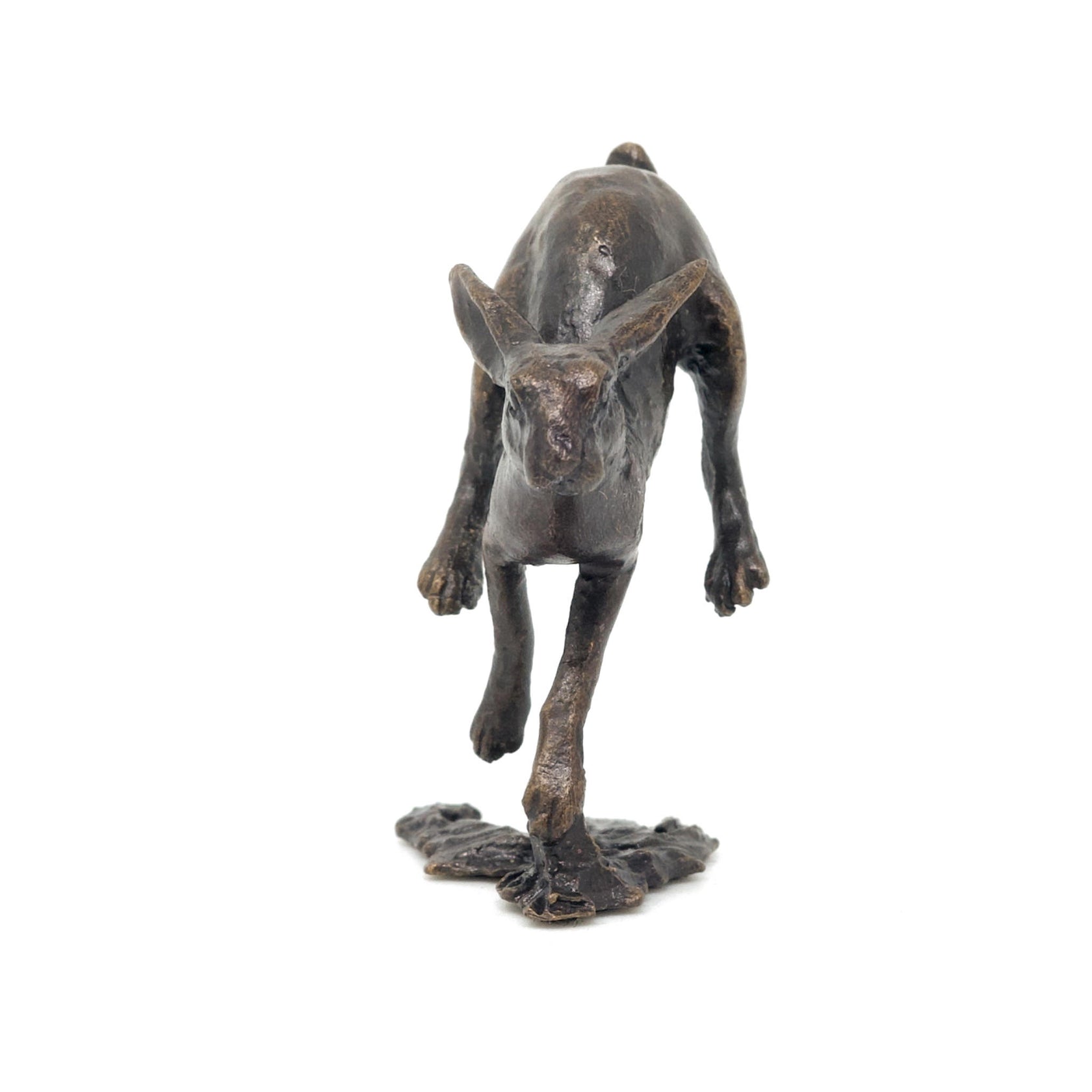 Hare Running Solid Bronze Miniature Sculpture from Butler and Peach ...